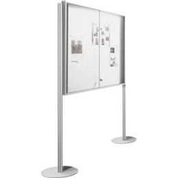 BST freistehendes St&auml;ndersystem f&uuml;r MEDIA ST/MEDIA BA Schauk&auml;sten, L 40 x B 30 x H 1950 mm, mit Metallbodenplatte