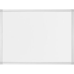 Whiteboard Franken X-tra!Line, emaillierte Oberfl&auml;che, magnethaftend, beschriftbar, inkl. Ablageschale, B 600 x H 450 mm, Stahl/Aluminium, wei&szlig;-silber