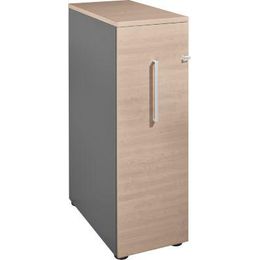 Sch&auml;fer Shop Sch&auml;fer Shop Genius Hochcontainer, B 435 x T 800 x H 1296 mm, anthrazit/Eiche-Dekor