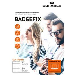Durable Selbstklebendes Namensschild Badgefix 46 x 105 mm