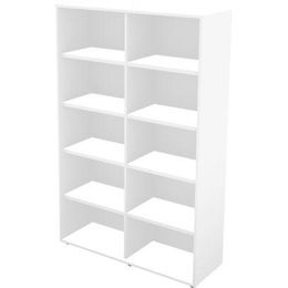 Sch&auml;fer Shop Sch&auml;fer Shop Genius Regal TETRIS WALL, 5 Ordnerh&ouml;hen, B 1200 x T 420 x H 1880 mm, wei&szlig;