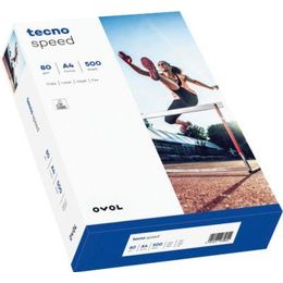 Kopierpapier tecno speed, DIN A4, 80 g/m&sup2;, wei&szlig;, 5000 Blatt