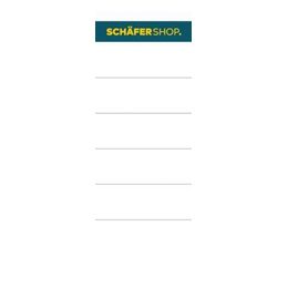 Sch&auml;fer Shop Sch&auml;fer Shop Select R&uuml;ckenschilder f&uuml;r Standard-/PP-Ordner mit R&uuml;ckenbreite 80 mm, Einsteckschild,10 St&uuml;ck