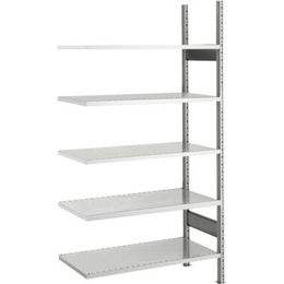 Sch&auml;fer Shop SSI Sch&auml;fer Archivregal, Anbaufeld, 5 B&ouml;den, B 750 x T 300 mm, verzinkt