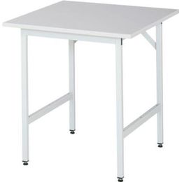 Rau Arbeitstisch, Melamin-Platte, 750 x 800 x 800-850 mm