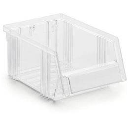 Sichtlagerkasten treston Serie 1015, Polystyrol, L 165 x B 105 x H 75 mm, 0,6 L, transparent