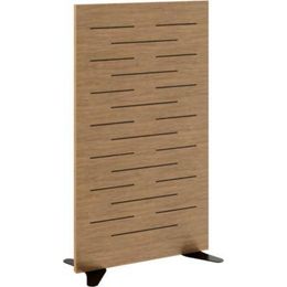 Akustik Trennwand PAPERFLOW&reg;, 30 mm starker Akustik-Schaumstoff, Holz, Buche lackiert, B 795 x T 370 x H 1400 mm