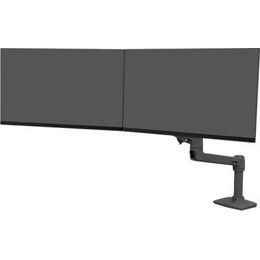 Monitorarm Ergotron LX Dual Direct 45-489-224, f&uuml;r 2 Monitore bis 25", bis 10 kg, schwenk-, neig- & h&ouml;henverstellbar, VESA, schwarz