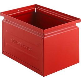 Sch&auml;fer Shop Sch&auml;fer Shop Select Stapelbox, 3,5 l, 8 kg, L 210 x B 147 x H 130 mm, Stahl, RAL 3000 (feuerrot)