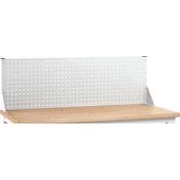Aufsatzrahmen Bott verso, mit 2 Lochplatten, B 1300 x T 215 x H 400 mm, Stahlblech, pulverbeschichtet, RAL 7035, lichtgrau