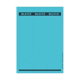Leitz&reg; R&uuml;ckenschilder lang, PC-beschriftbar, R&uuml;ckenbreite 80 mm, selbstklebend 75 St., blau