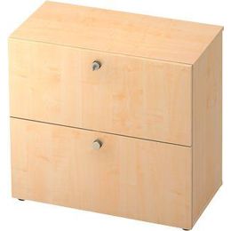 H&auml;ngeregistraturschrank TOPAS LINE, 2 Ordnerh&ouml;hen, mit Vollauszug, Ahorn-Dekor/Ahorn-Dekor