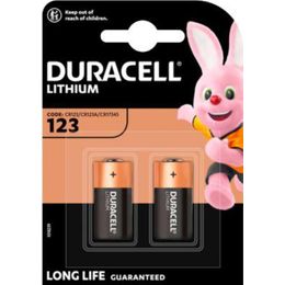 Batterien Duracell High Power Lithium CR123A, Spannung 3 V, 2 St&uuml;ck