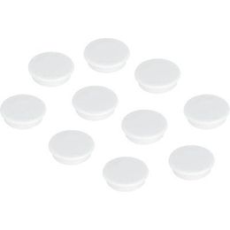 Kraftmagnete Franken, rund, bis 0,8 kg, Speziallackierung, &Oslash; 32 mm, Kunststoff, wei&szlig;, 10 St&uuml;ck