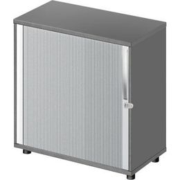 Sch&auml;fer Shop Sch&auml;fer Shop Select Querrollladenschrank LOGIN, 2 Ordnerh&ouml;hen, abschlie&szlig;bar, B 800 x T 420 x H 788 mm, graphit