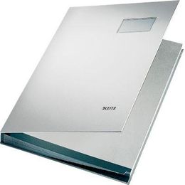 Leitz Unterschriftenmappe A4, 20 F&auml;cher, Karton/Polypropylen, grau