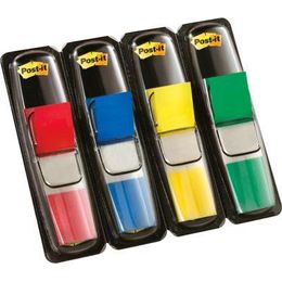 Post-it Index Streifen Mini 683-4, rot, gelb, blau, gr&uuml;n