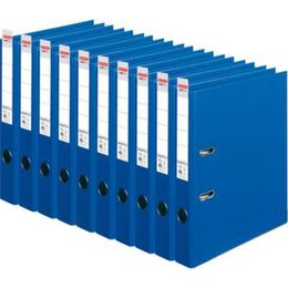 Herlitz Ordner maX.file protect plus, DIN A4, R&uuml;ckenbreite 50 mm, 10 St&uuml;ck, blau