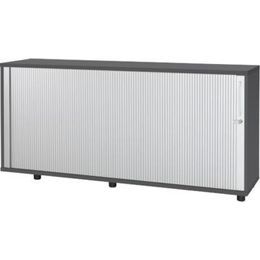 Sch&auml;fer Shop Sch&auml;fer Shop Select Anstellquerrollladenschrank, aus Holz, 1 Fachboden, B 1600 mm x T 421 x H 750 mm, graphit