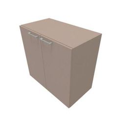 Fl&uuml;gelt&uuml;renschrank SOLUS PLAY, 2 OH, Griff oben, B 800 x T 440 x H 748 mm, Stone grey