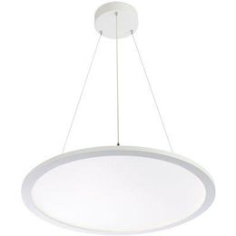 LED-Pendelleuchte FRISCH-Licht, Lichtfarbe neutralwei&szlig;, PMMA/Aluminium, &Oslash;600 x H 14 mm, 58 W, 6400 Lumen