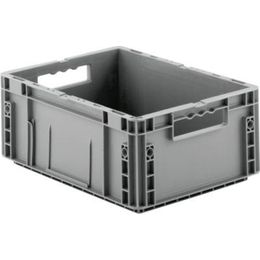 Sch&auml;fer Shop Euro Box Serie MF 4170, aus PP, Inhalt 14,6 L, Durchfassgriff, grau