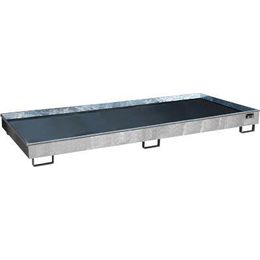 Bauer Regalwanne RW 3300-2 PE, mit PE-Einsatz, B 3262 x T 1312 x H 267 mm, bis 540 l, Stahl feuerverzinkt
