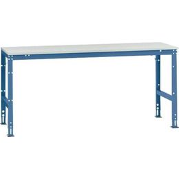 Manuflex Grundtisch UNIVERSAL Standard, Tischplatte Melamin, 2000x800, brillantblau
