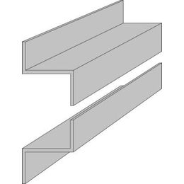 Z-Profischienen, 1000 mm lang, f&uuml;r ORGATEX-Tafeln