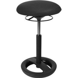 Topstar Stehhilfe Sitness HIGH BOB, f&uuml;r ergonomisches Sitzen, h&ouml;henverstellbar, Schwingeffekt, H 490-700 mm, schwarz, Gestell schwarz pulverbeschichtet