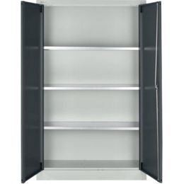 Sch&auml;fer Shop Sch&auml;fer Shop Select Materialschrank MSI 16409i, B 950 x T 400 x H 1535 mm, 3 B&ouml;den, Stahl, lichtgrau/anthrazitgrau