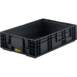 Sch&auml;fer Shop Kleinladungstr&auml;ger RL-KLT 6047 ESD, Kunststoff, B 600 x T 400 mm, bis 20 kg, schwarz ableitend