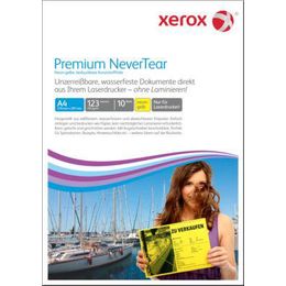 Synthetikpapier Xerox Premium NeverTear, DIN A4, 123 &micro;m, neongelb, 1 Paket = 10 Blatt