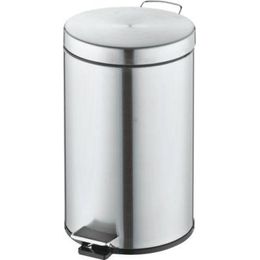 Tretabfalleimer aus Edelstahl, &Oslash; 260 x H 420 mm, 12 l