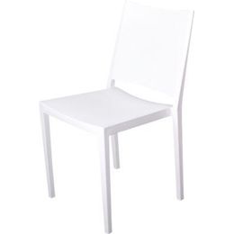 Konferenzstuhl Florence, stapelbar bis 4 St&uuml;ck, UV- & wasserbest&auml;ndig, Sitzh&ouml;he 460 mm, L 560 x B 460 x H 820 mm, Polypropylen, wei&szlig;, 4 St&uuml;ck