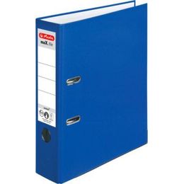 Herlitz Ordner maX.file protect, DIN A4, R&uuml;ckenbreite 80 mm, blau