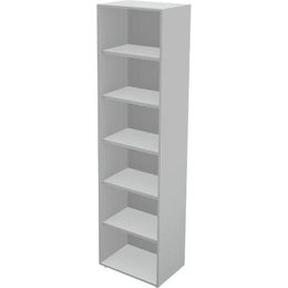 Sch&auml;fer Shop Sch&auml;fer Shop Genius Regal TETRIS WALL, 6 Ordnerh&ouml;hen, B 600 x T 420 x H 2250 mm, lichtgrau
