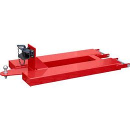 Bauer Rangierhilfe RH-RMK, mit Anh&auml;ngerkupplung und Kugel, L 1535 x B 650 x H 370 mm, lackiert, feuerrot RAL 3000