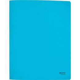 Leitz&reg; Schnellhefter Recycle, Format A4, bis zu 250 Blatt, Heftmechanik, 100 % recycelbar, Blauer Engel, Recyclingkarton, blau