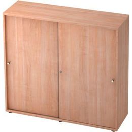 Schiebet&uuml;renschrank TOPAS LINE, 3 OH, Nussbaum/Nussbaum