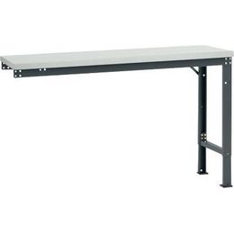 Manuflex Ansatztisch UNIVERSAL Spezial, 1500 x 800 mm, Kunststoff lichtgrau, anthrazit