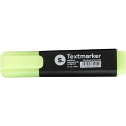 Textmarker S. mit Keilspitze, lichtbest&auml;ndig, schnell trocknend, gelb, 1 St&uuml;ck