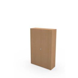 Sch&auml;fer Shop Sch&auml;fer Shop Genius Fl&uuml;gelt&uuml;renschrank TETRIS WALL, 5 Ordnerh&ouml;hen, T&uuml;ranschlag rechts, B 1200 x T 440 x H 1880 mm, Buche-Dekor