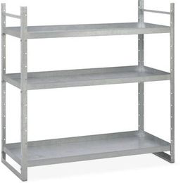 Kleingebinderegal f&uuml;r CEMO Gefahrstoffdepot 320 und 400, Stahl verzinkt, 3 Wannenb&ouml;den, B 1350 x T 610 x H 1350 mm