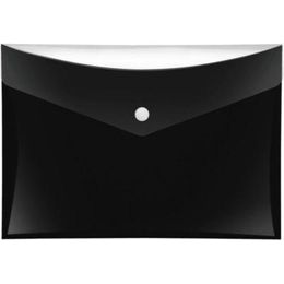 Dokumententasche Veloflex VELOCOLOR&reg;, DIN A5, Kunststoff, f&uuml;r ca. 100 Blatt, 6 St&uuml;ck, schwarz