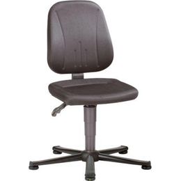 bimos Unitec ESD-Arbeitsdrehstuhl mit Gleitern, Stoff, Duotec schwarz
