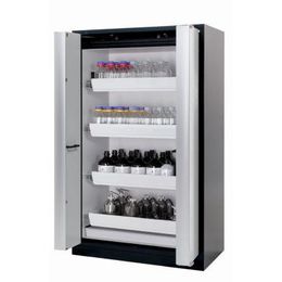 Sicherheitsschrank Typ 90 ASECOS Q-PHOENIX-90, Faltt&uuml;ren, Front Lichtgrau, B 1193 x T 615 x H 1953 mm