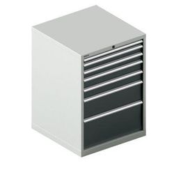 Sch&auml;fer Shop Sch&auml;fer Shop Select Schubladenschrank WSK 54-36, Stahl, 7 Sch&uuml;be, bis 75 kg, B 1023 x T 725 x H 1000 mm, lichtgrau/anthrazitgrau