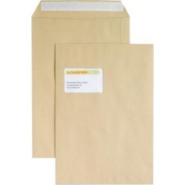 Versandtaschen Eurokuvert, DIN C4, mit Fenster, haftklebend, 100 g/m&sup2;, 250 St&uuml;ck, Papier, braun