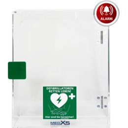 Defibrillator-& AED Wandkasten, f&uuml;r Innenbereiche, mit akustischem Alarm & Standort-Aufkleber, Acrylglas